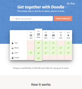 Doodle Meeting Scheduler App – Support Service for Fair Districts PA